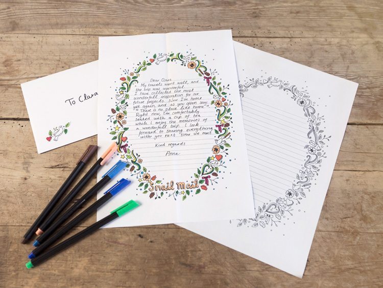 Printable writing paper template | DIY-projects | Søstrene Grene