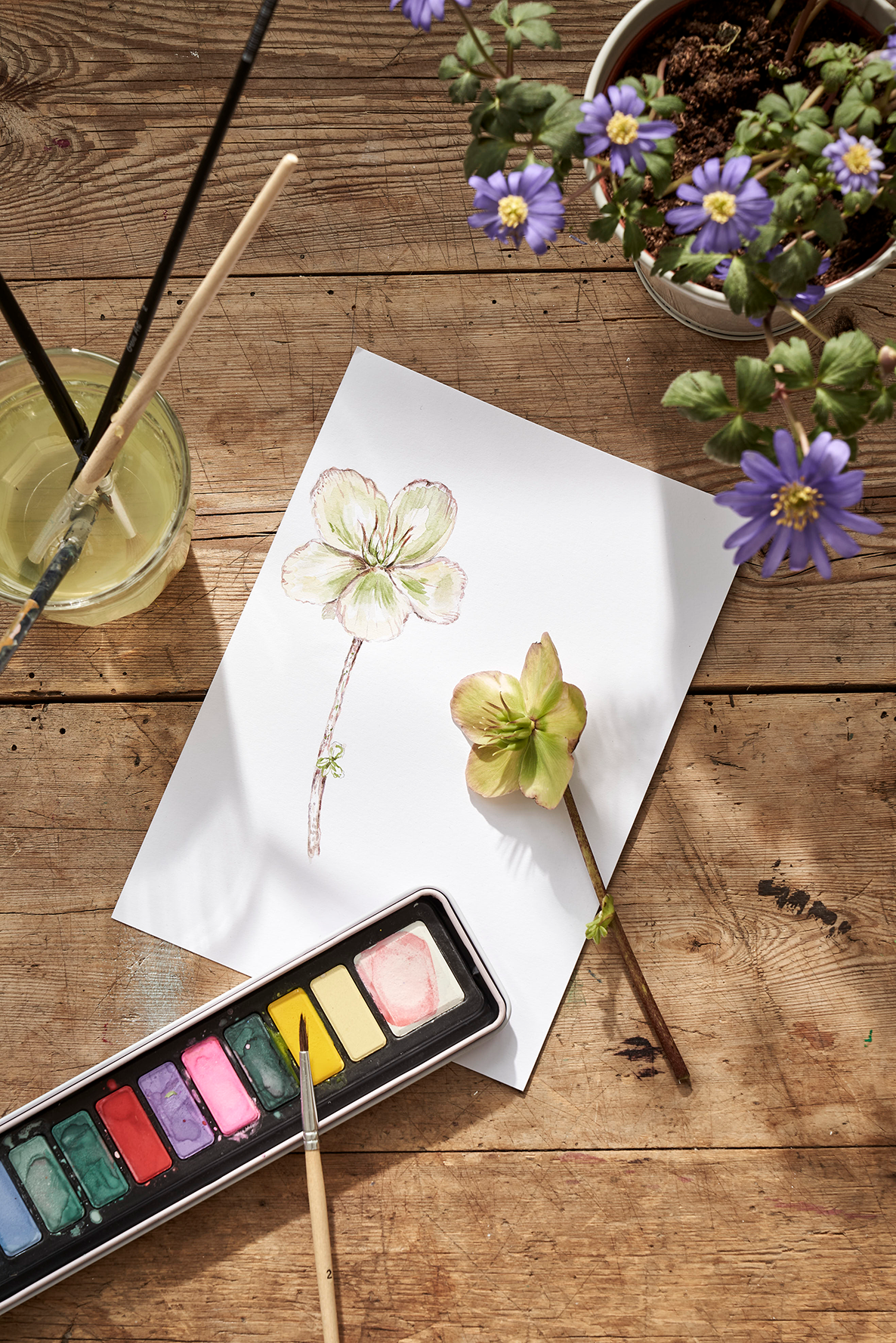 Mal på glass med mal | DIY-prosjekter | Søstrene Grene