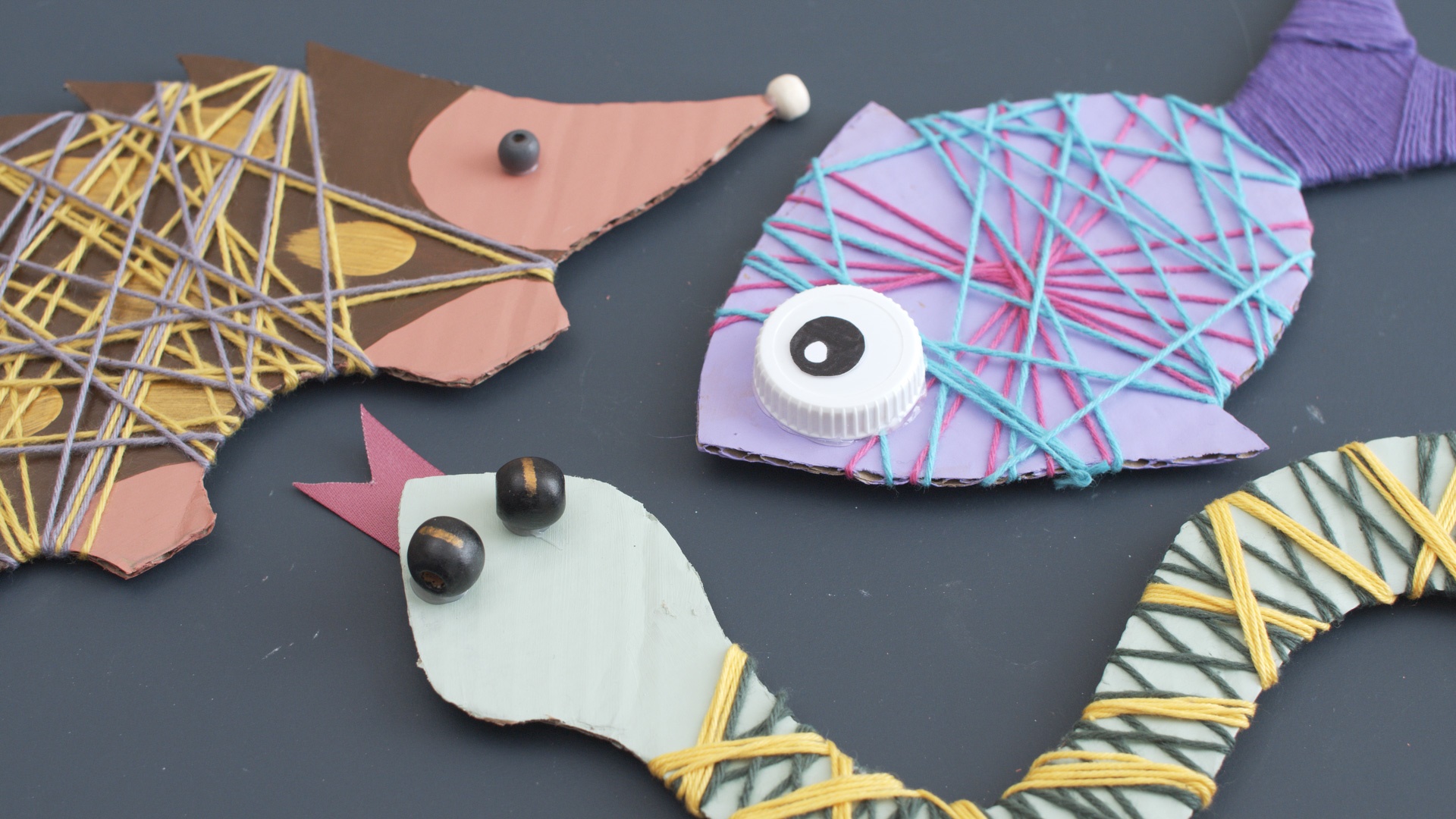 Make fabulous wrap animals with yarn | DIY-projects | Søstrene Grene