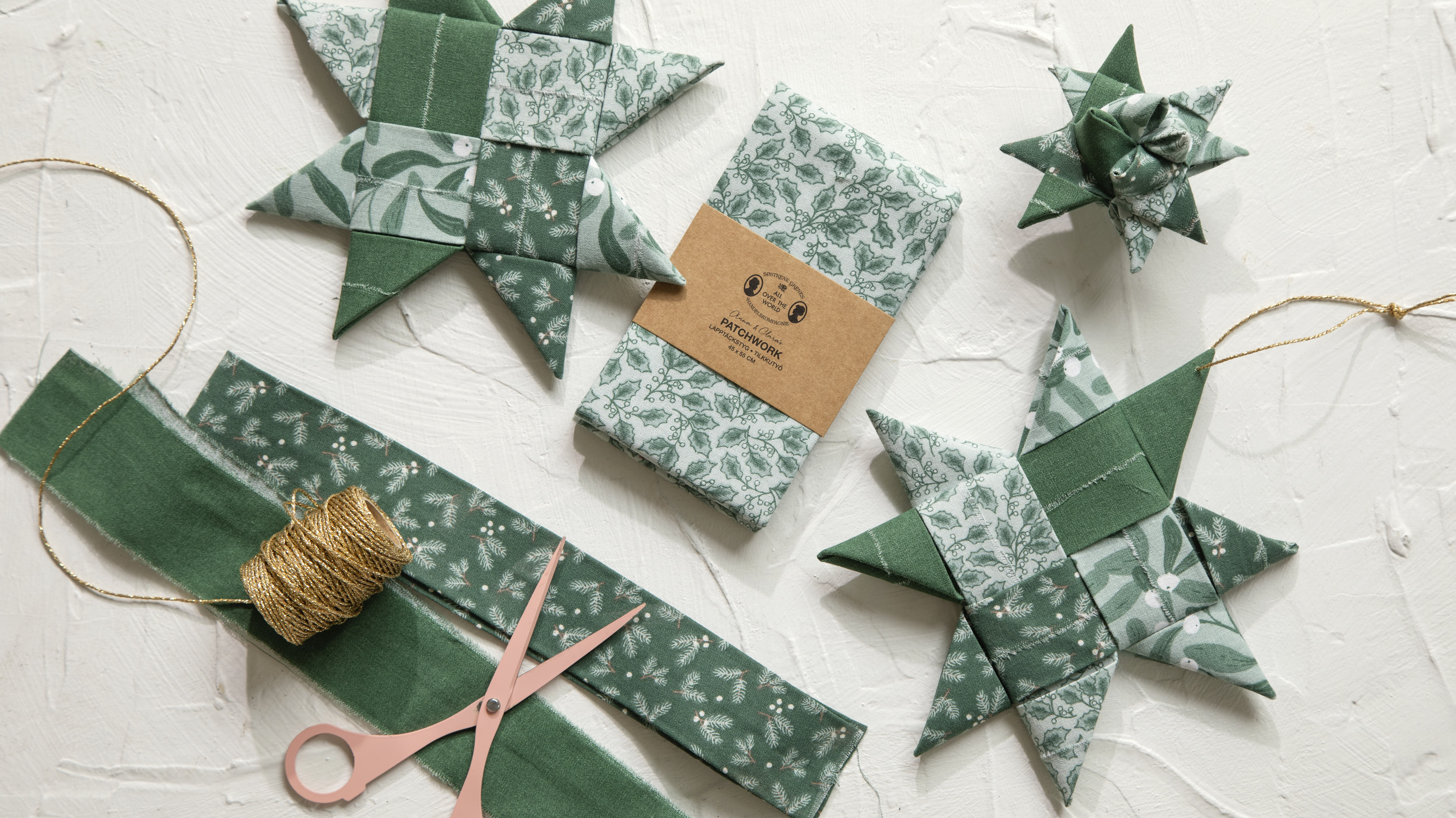 Patchwork star ornament | DIY project | Søstrene Grene