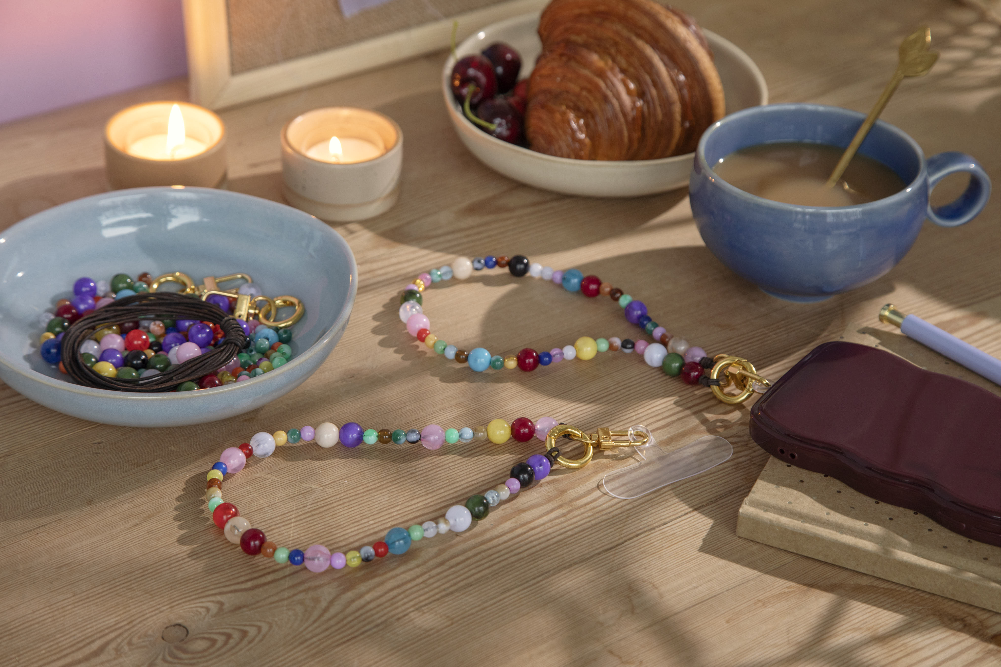 Chaîne en perles pour téléphones portables | Projets de bricolage ...