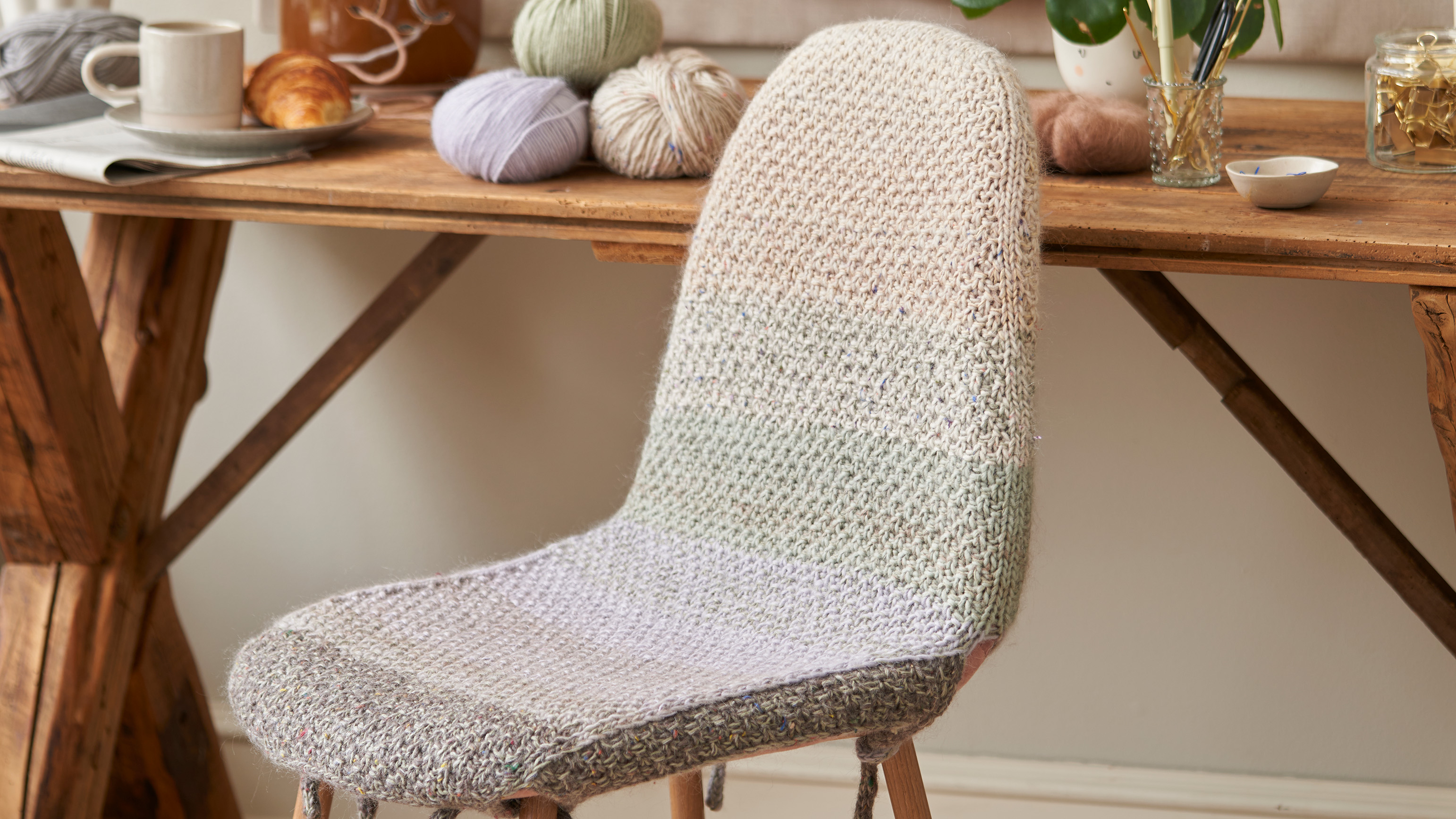 Gestrickter Stuhlbezug | DIY-Projekten | Søstrene Grene