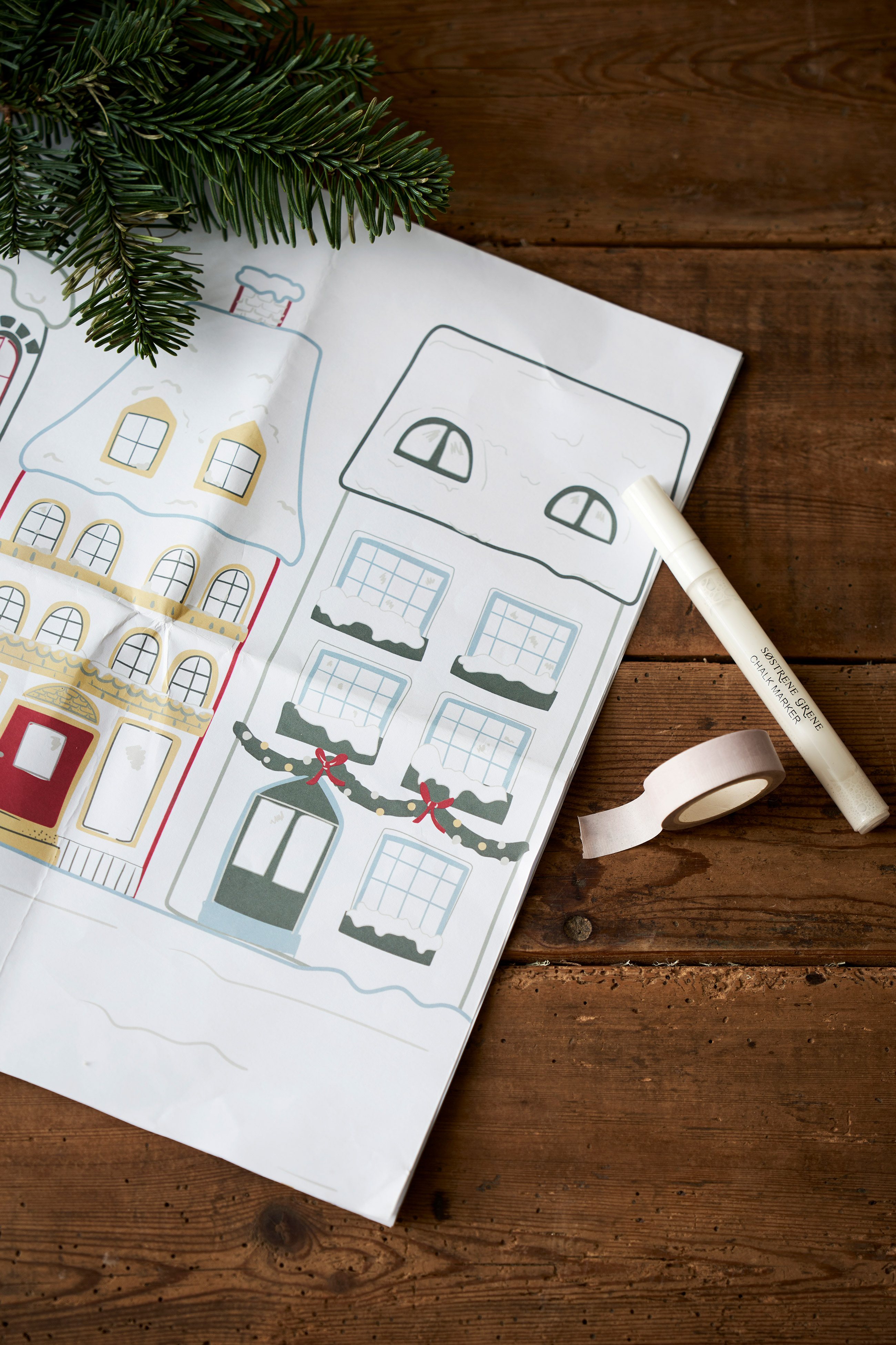 Skønne juletegninger på glas og spejle | Søstrene Grene